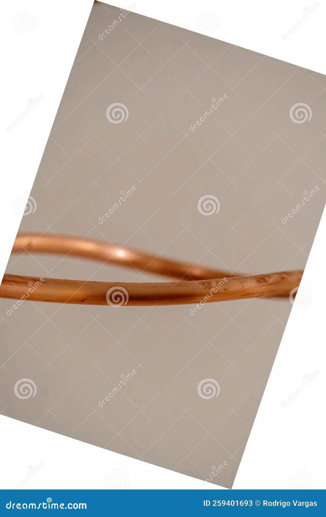 Copper Profiles of Different Dimensions on White Background, Polished ...