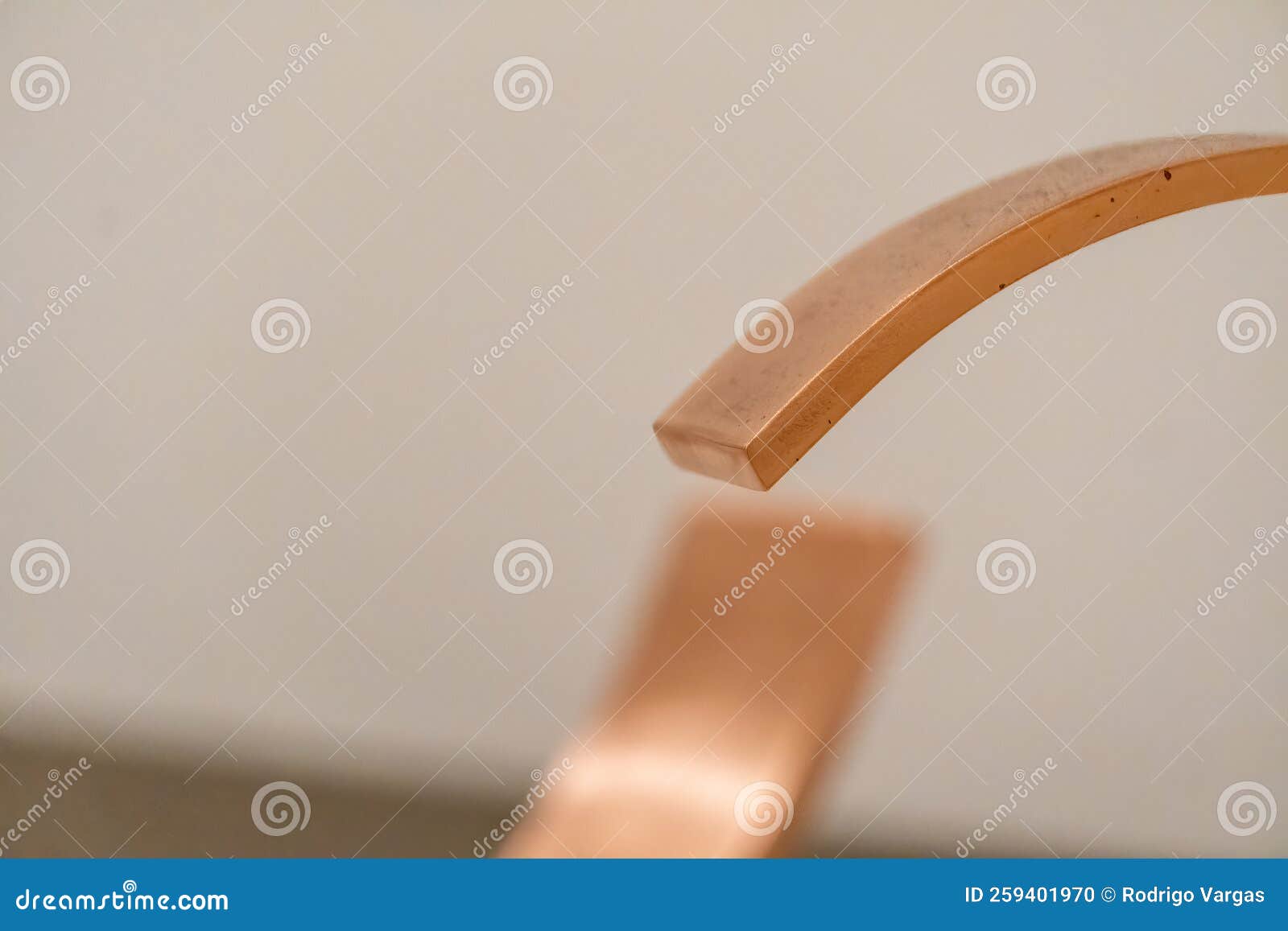 Copper Profiles of Different Dimensions on White Background, Polished ...