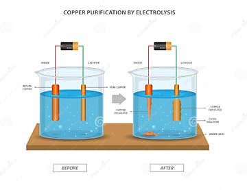 Copper Purification by Electrolysis, Extracts Pure Copper from ...