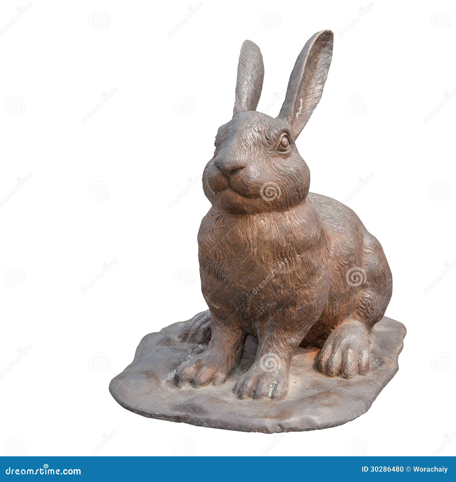 Copper rabbit stock photo. Image of decoration, light - 30286480