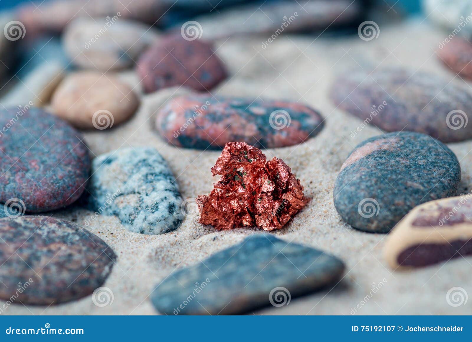 Copper raw at a beach stock image. Image of industry - 75192107