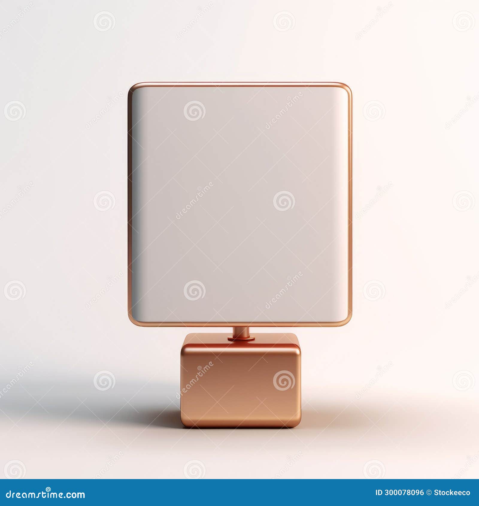 Copper Rectangular Frame With The Image Of A Curved Tree In Mountains ...