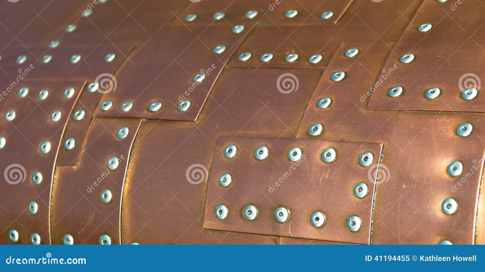 Copper Rivets stock image. Image of sections, vintage - 41194455