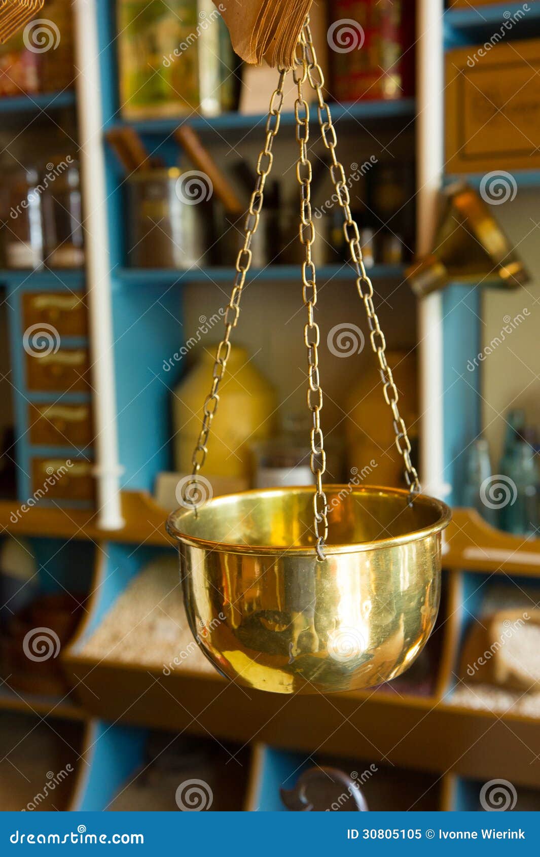 Copper scale in old store stock image. Image of shop - 30805105