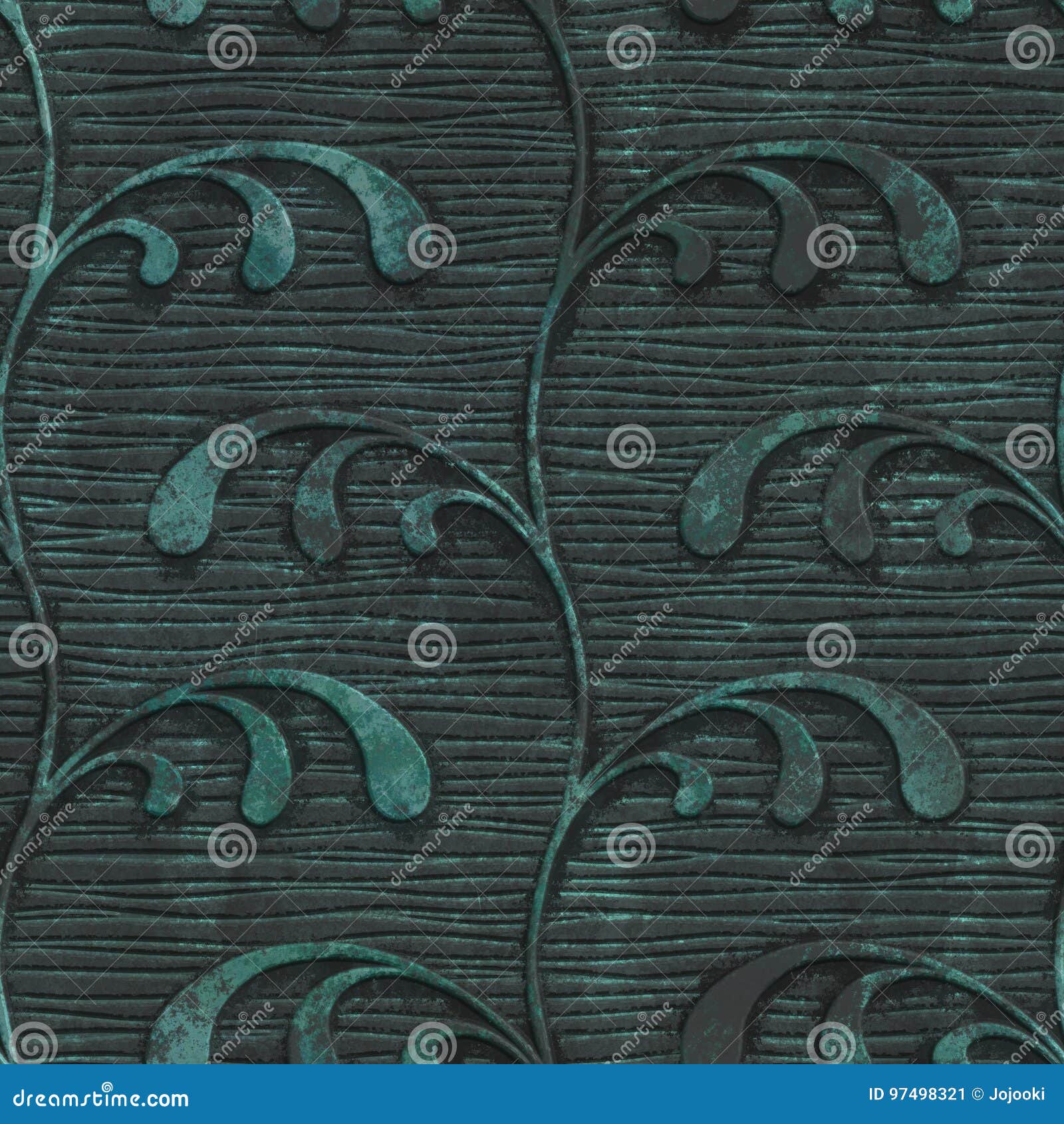 Copper Seamless Texture with Geometric Pattern on a Oxide Metallic ...