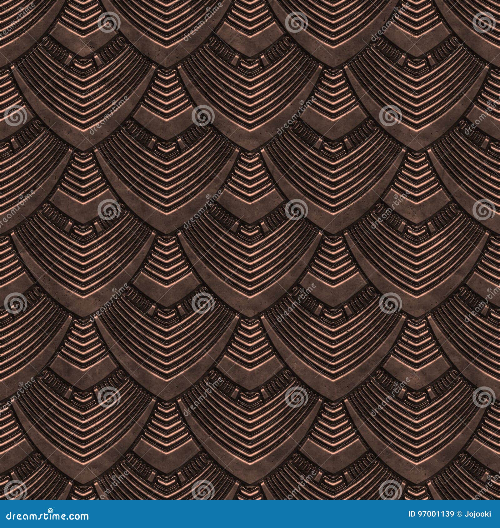 Copper Seamless Texture with Pattern Stock Illustration - Illustration ...
