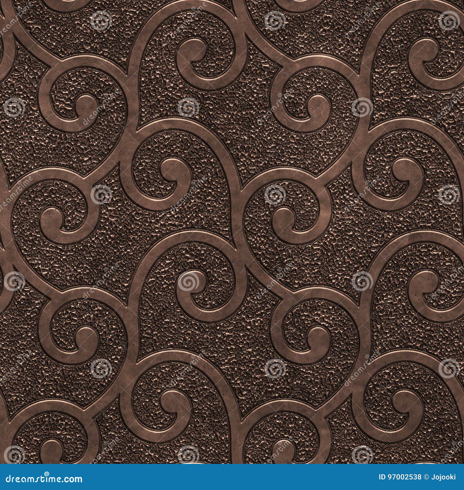 Copper Seamless Texture with Pattern Stock Illustration - Illustration ...