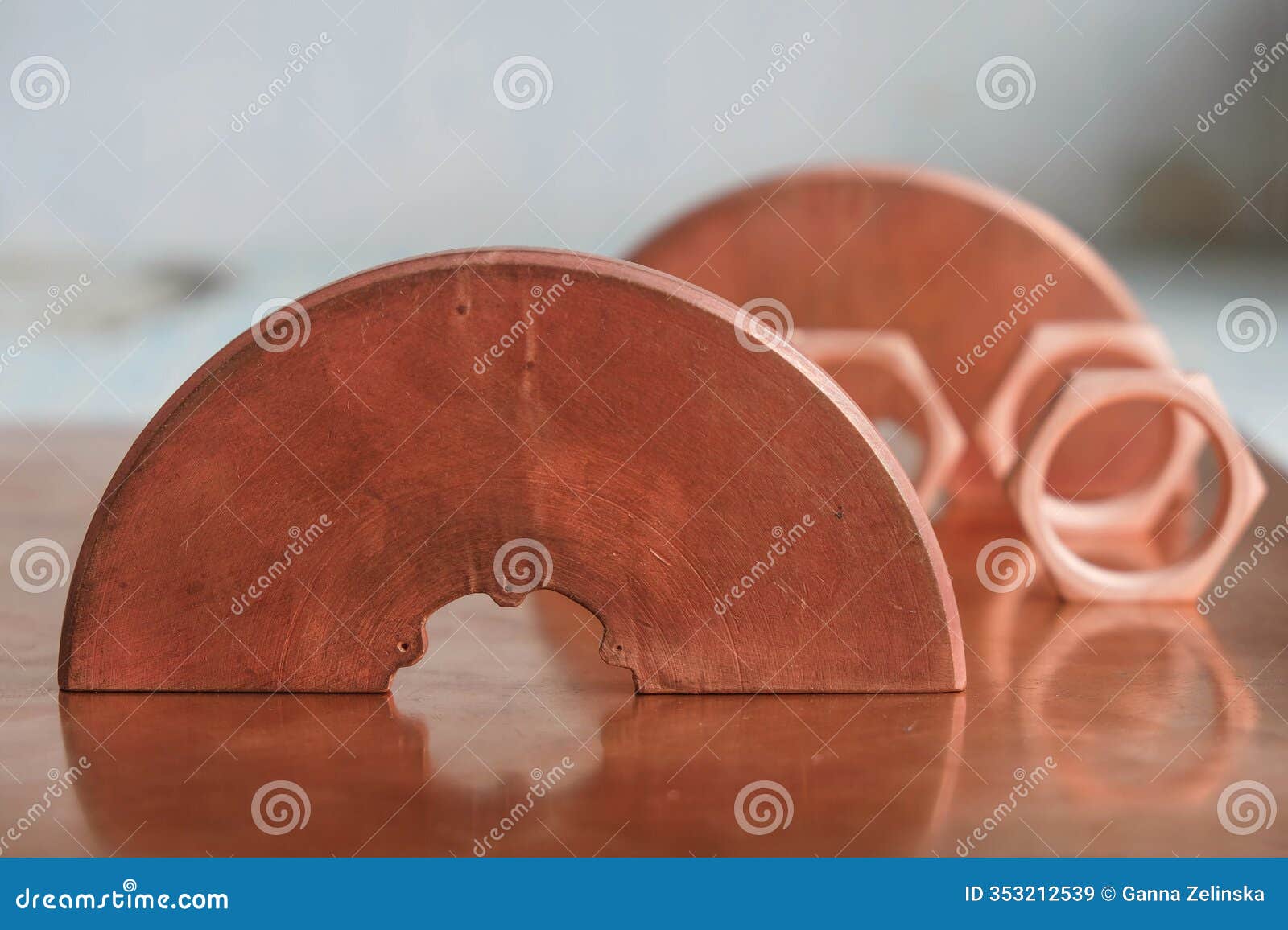 Copper Set of Tools and Devices on a Copper Surface. Aircraft Tools ...