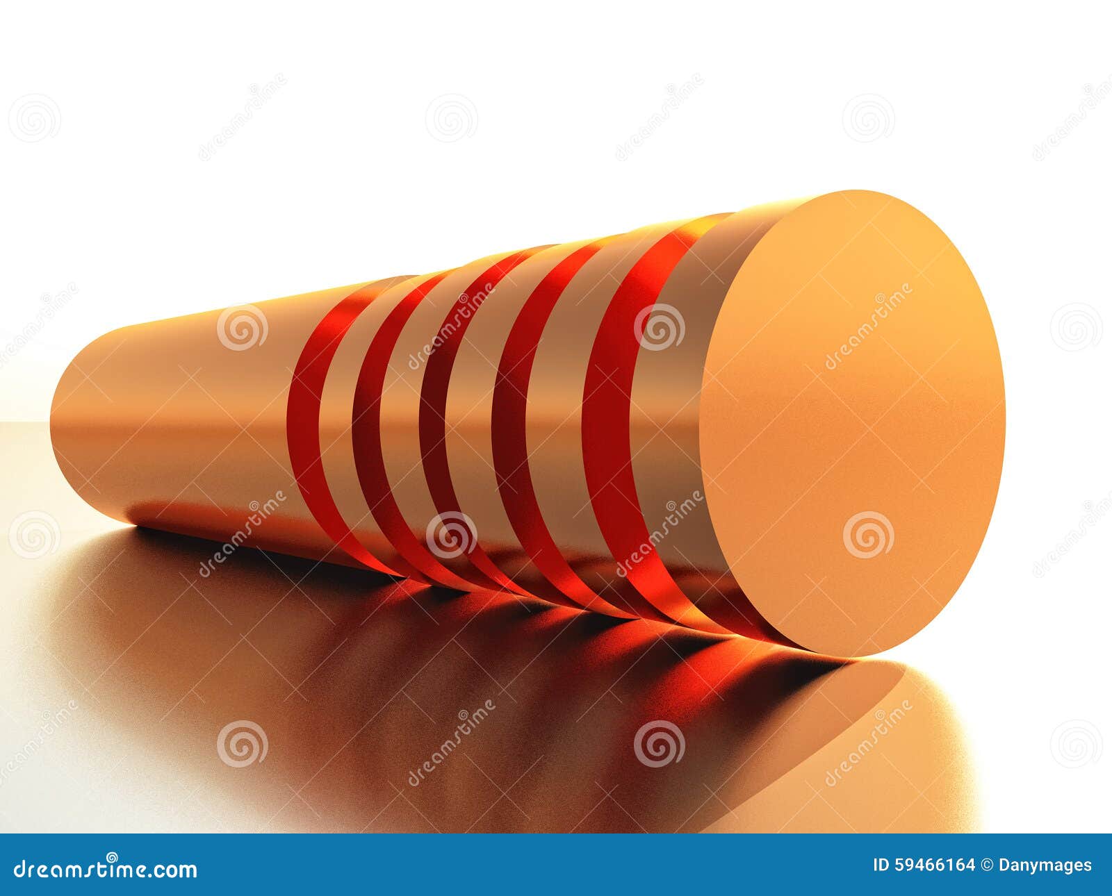 Copper stock illustration. Illustration of ring, sliced - 59466164