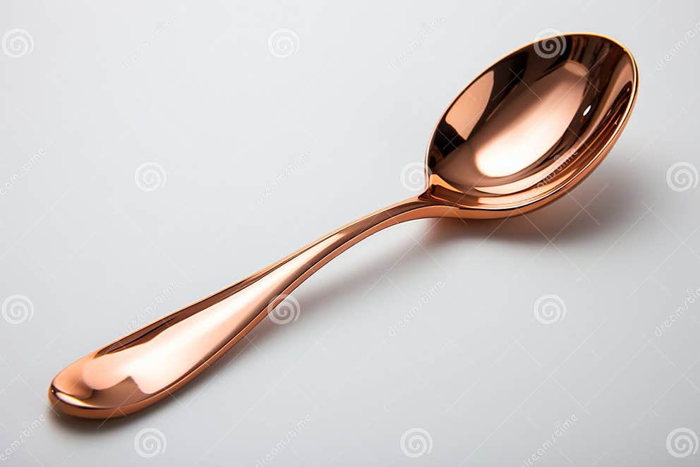 Copper Spoon stock illustration. Illustration of gold - 308784455