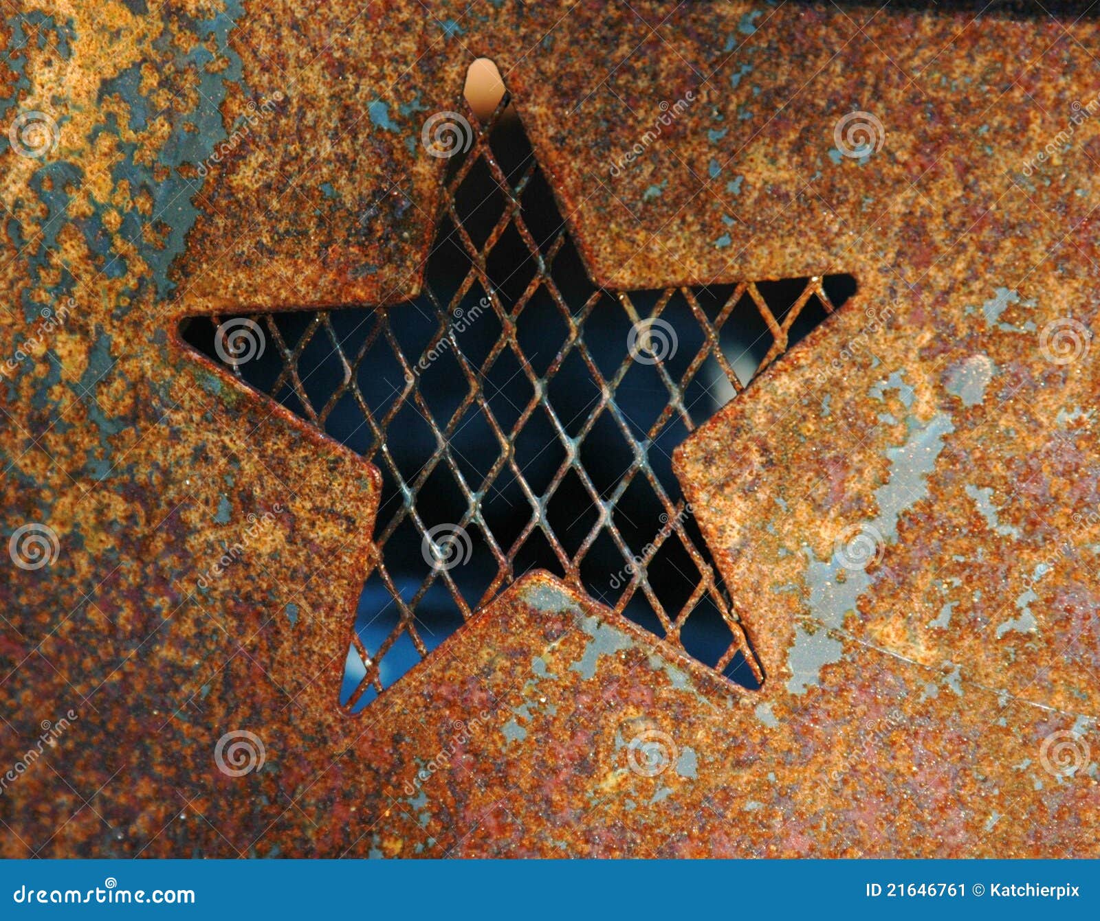 Copper Star stock image. Image of celebrate, rusted, holiday - 21646761
