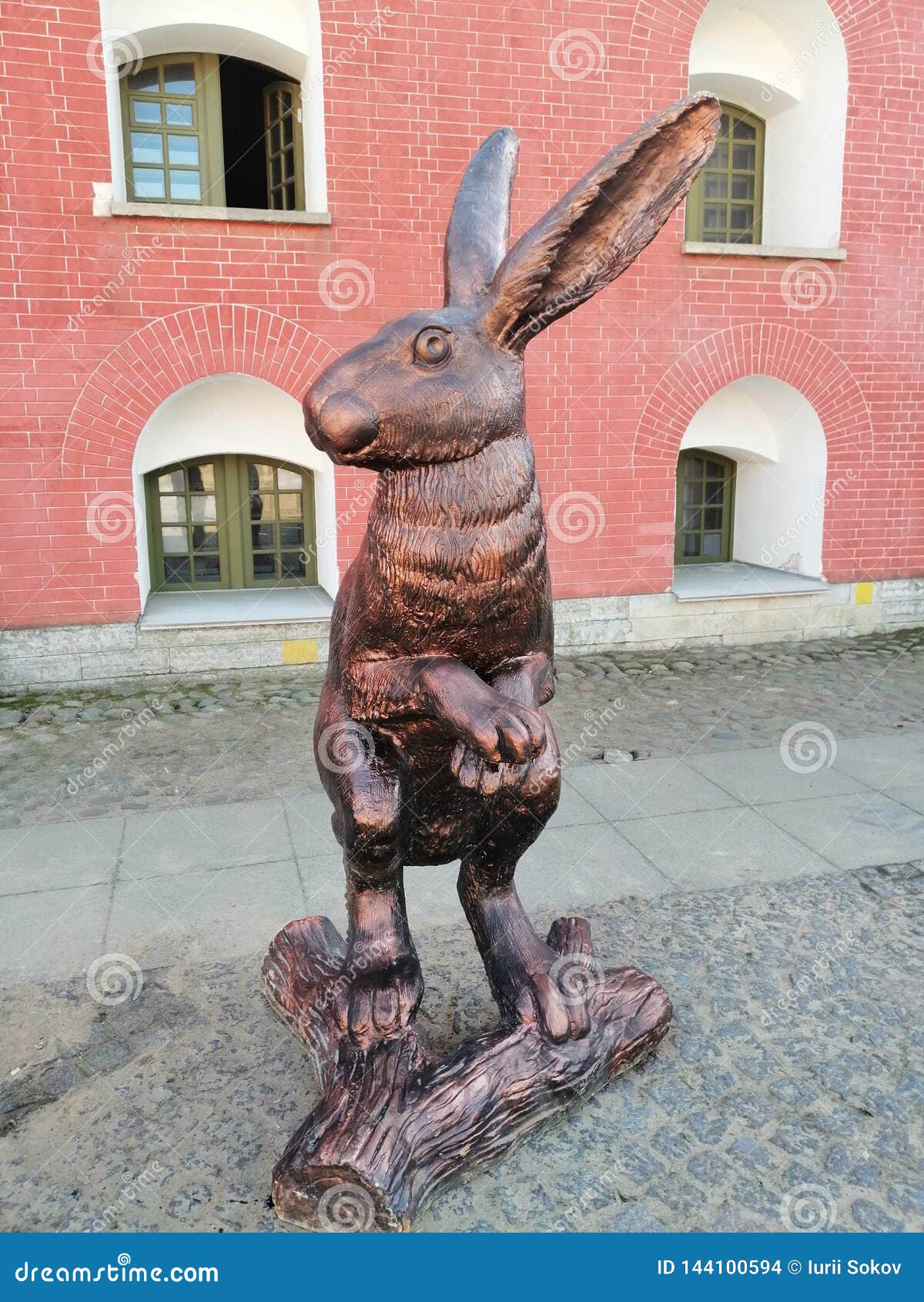 The Statue of a Hare at the Cathedral Square Stock Photo - Image of ...