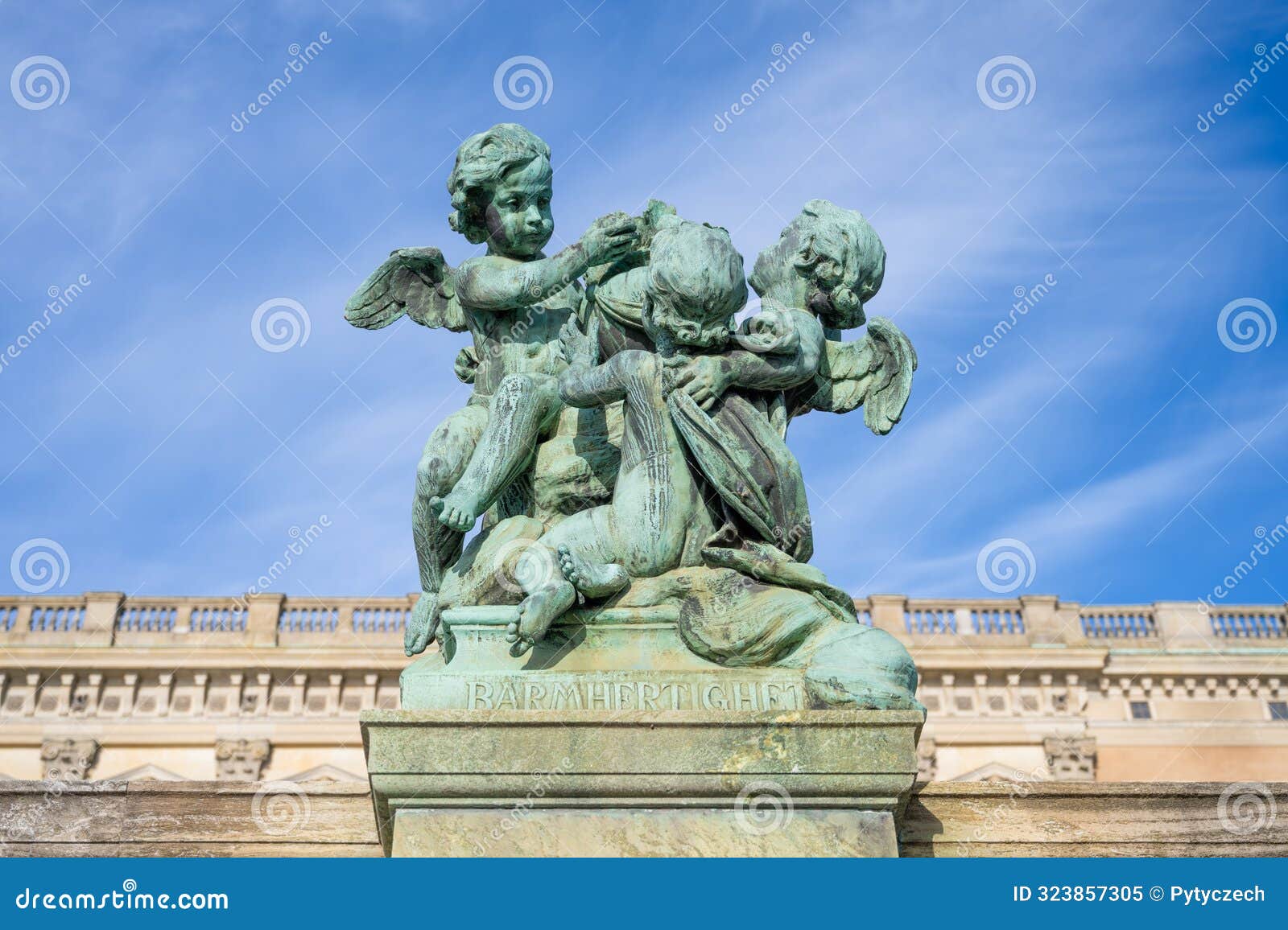 Copper Statues at Stockholm Royal Palace Stock Image - Image of ...