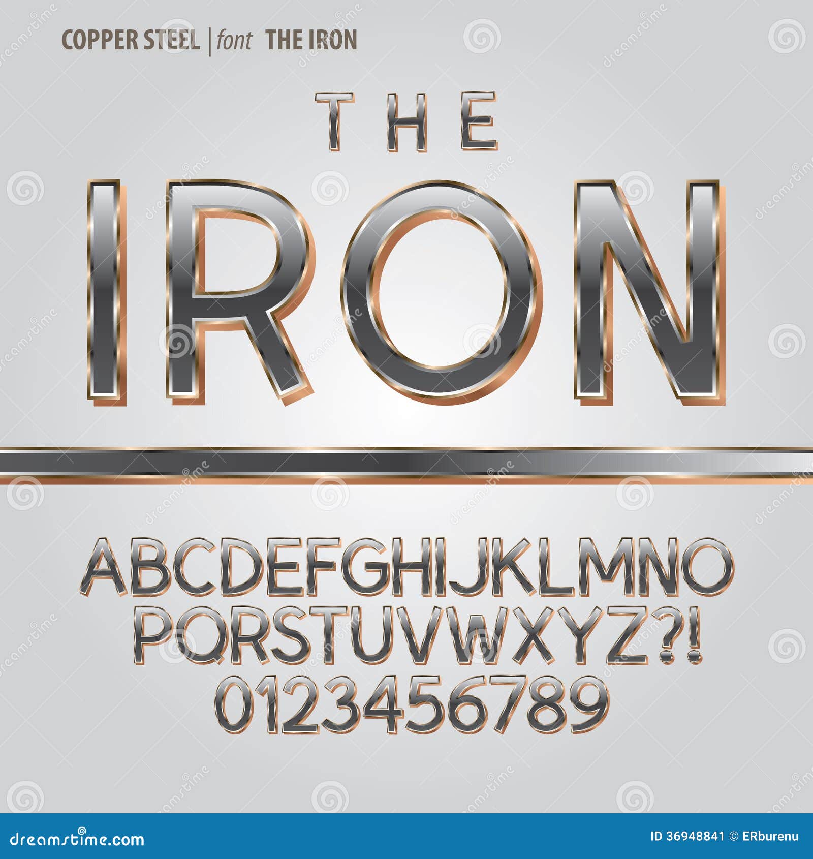Steel Alphabet. Metal 3d Letters Font. Isolated English Alphabet ...