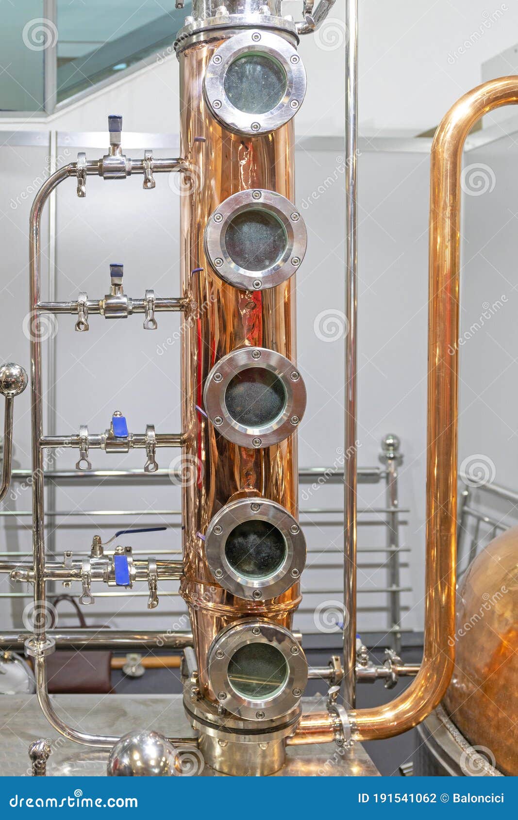 Copper Still Column stock photo. Image of beer, making - 191541062