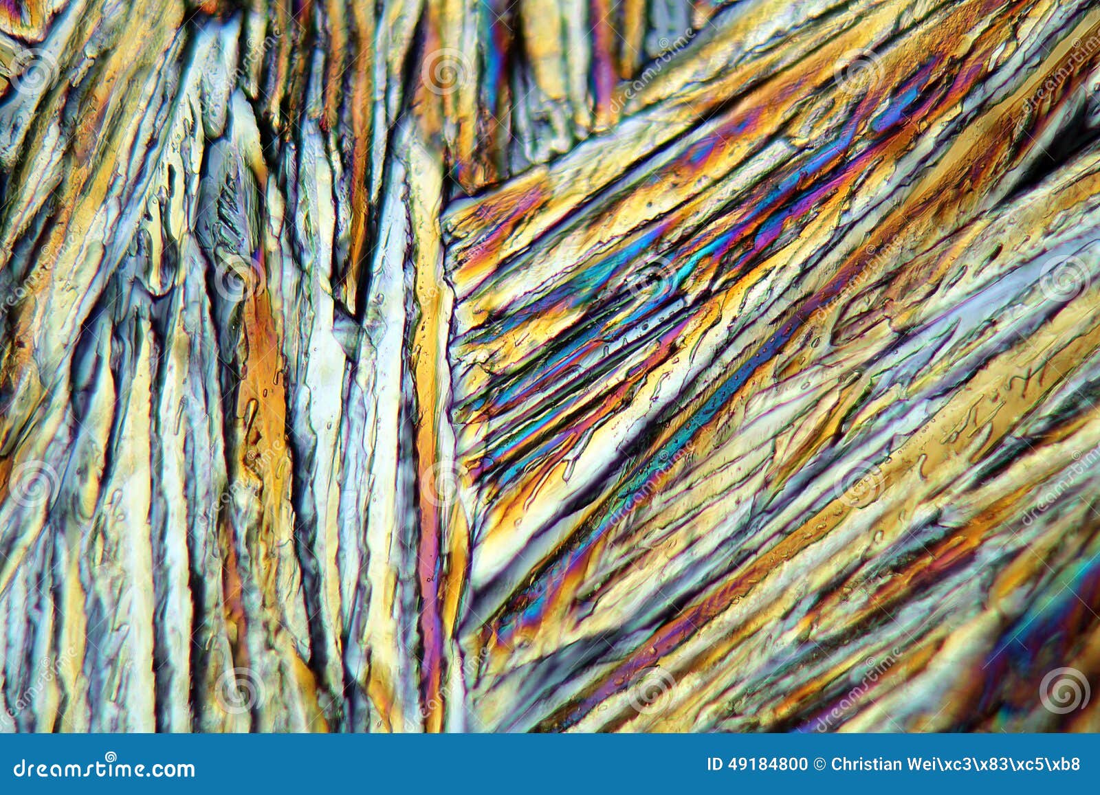 Copper Sulfate Under the Microscope Stock Photo - Image of ...