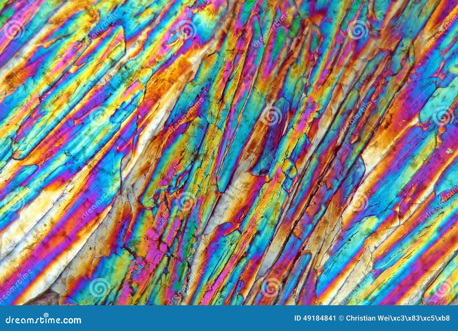 Copper Sulfate Under the Microscope Stock Image - Image of abstract ...