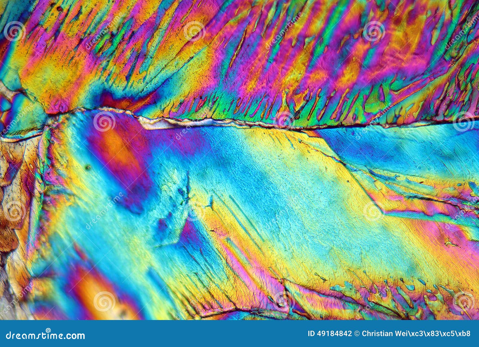 Copper Sulfate Under the Microscope Stock Photo - Image of chemicals ...