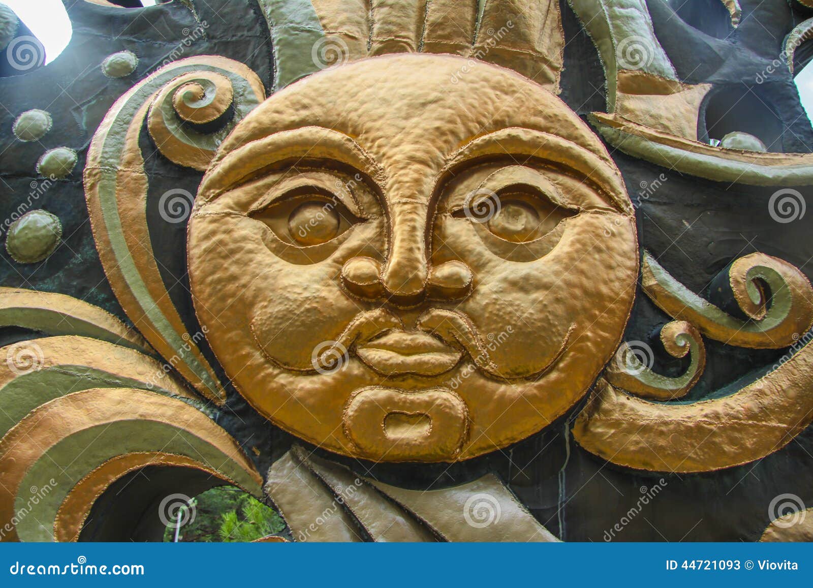 Copper Sun Wall Ornament stock image. Image of artistic - 44721093