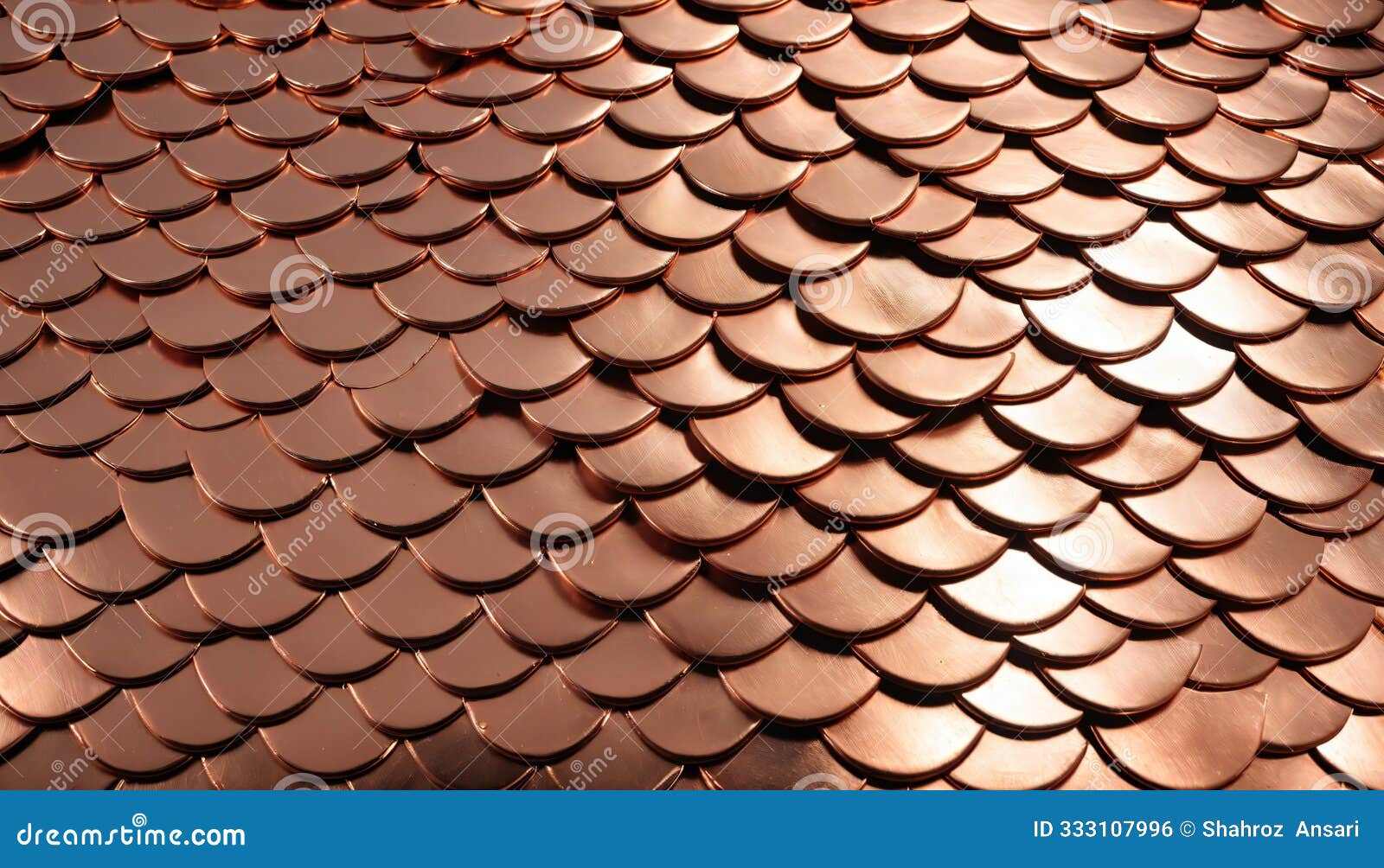 Copper Surface Resembling Fish Scales Stock Illustration - Illustration ...