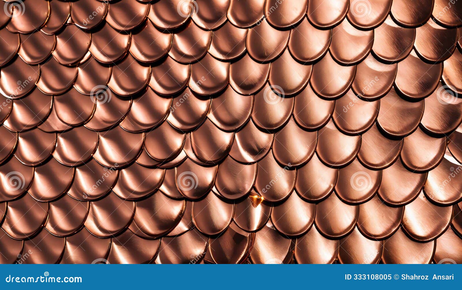 Copper Surface Resembling Fish Scales Stock Image - Image of design ...