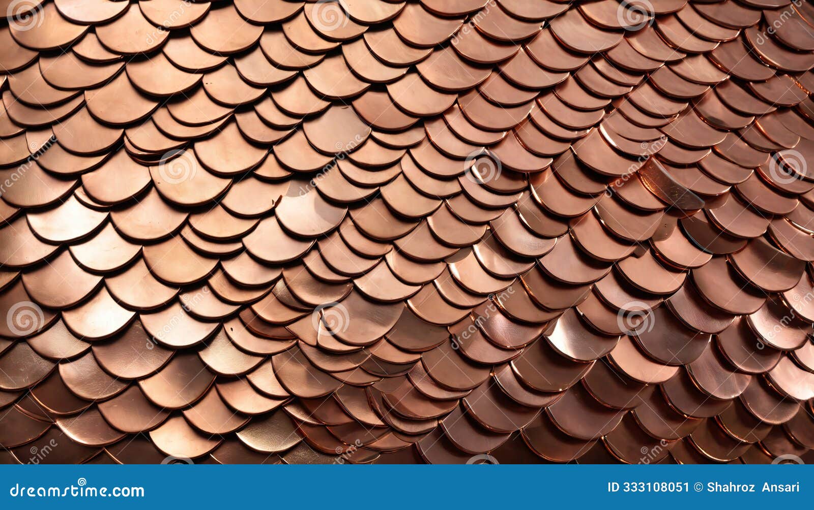 Copper Surface Resembling Fish Scales Stock Illustration - Illustration ...