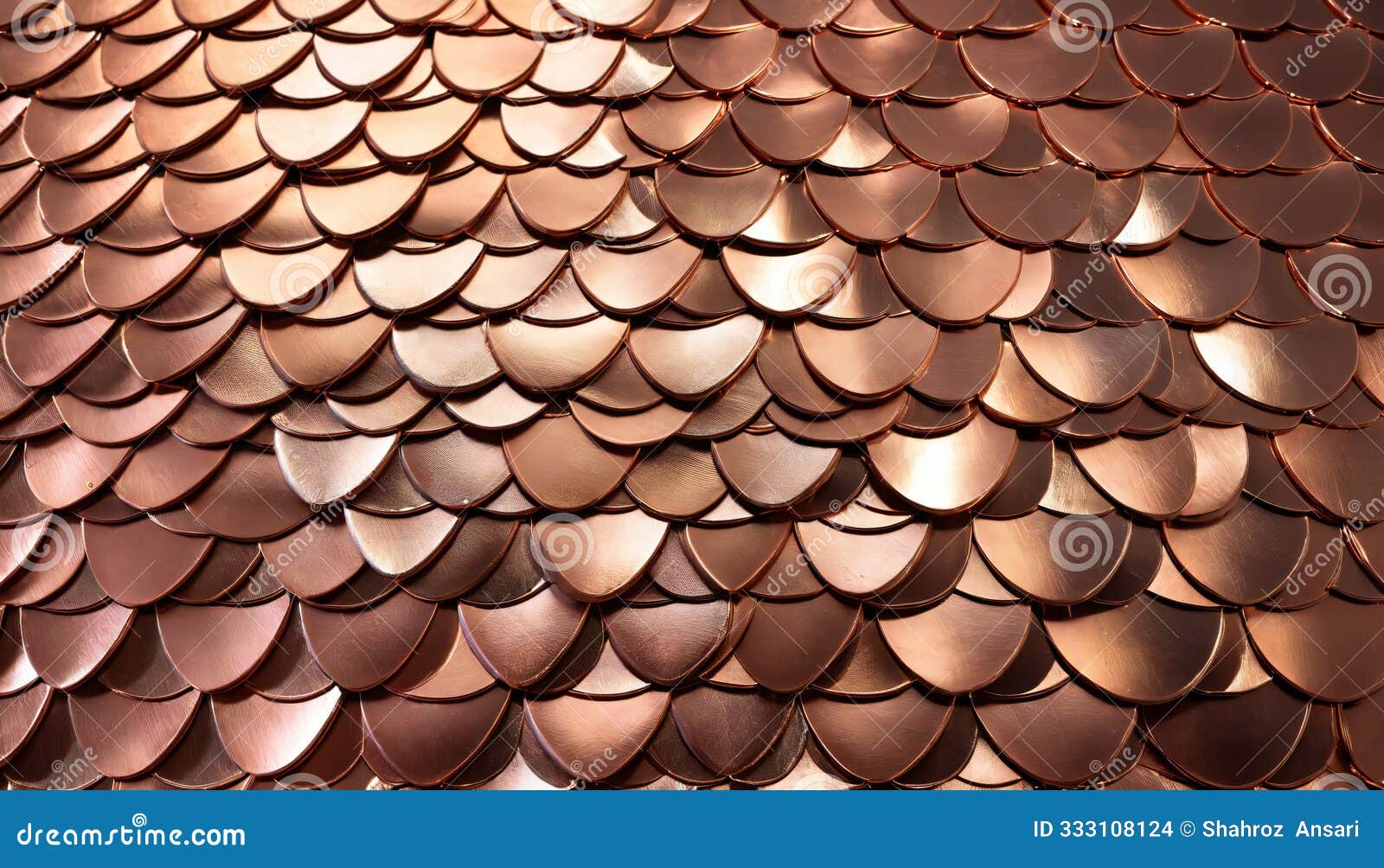 Copper Surface Resembling Fish Scales Stock Photo - Image of copper ...