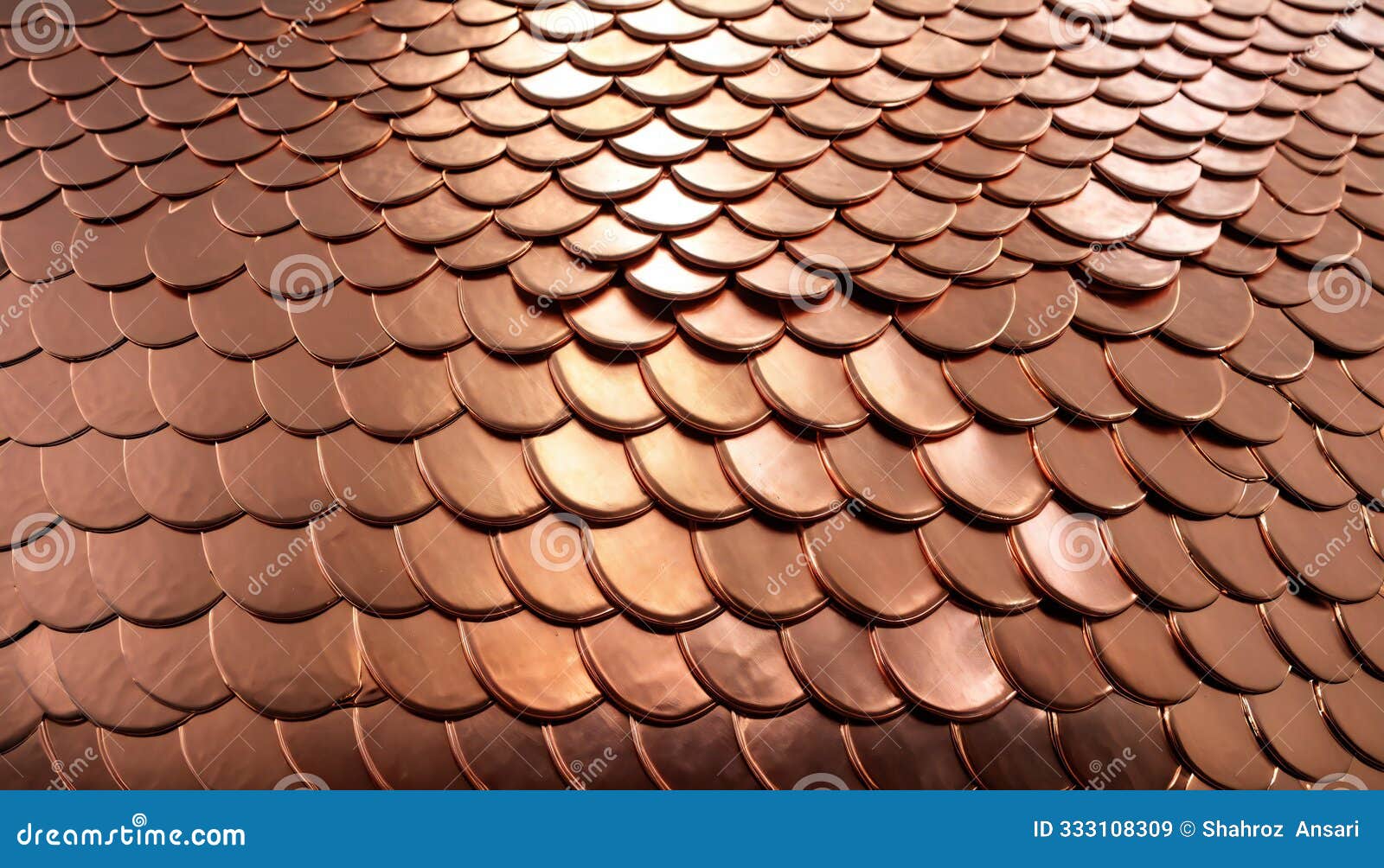 Copper Surface Resembling Fish Scales Stock Illustration - Illustration ...