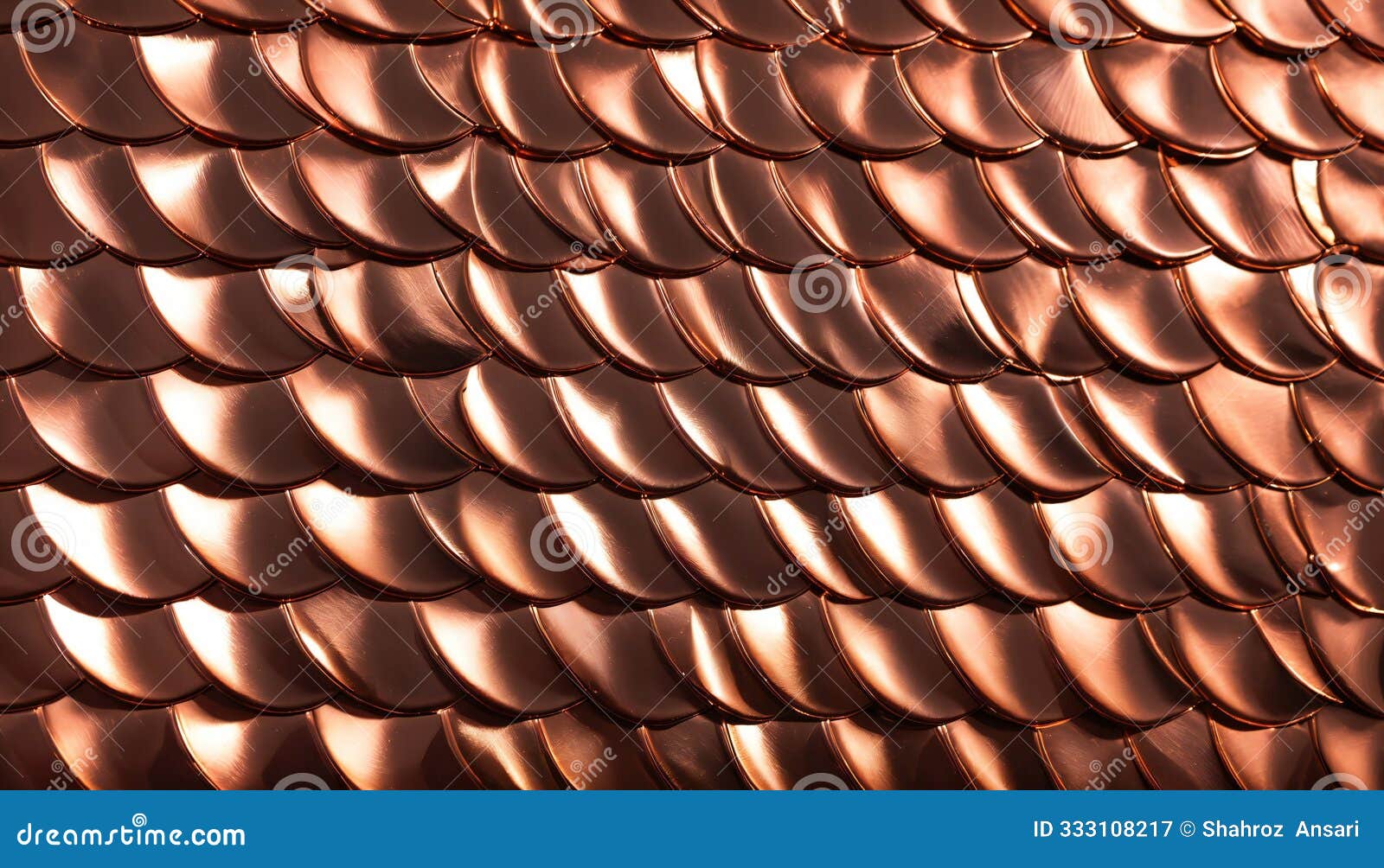 Copper Surface Resembling Fish Scales Stock Illustration - Illustration ...