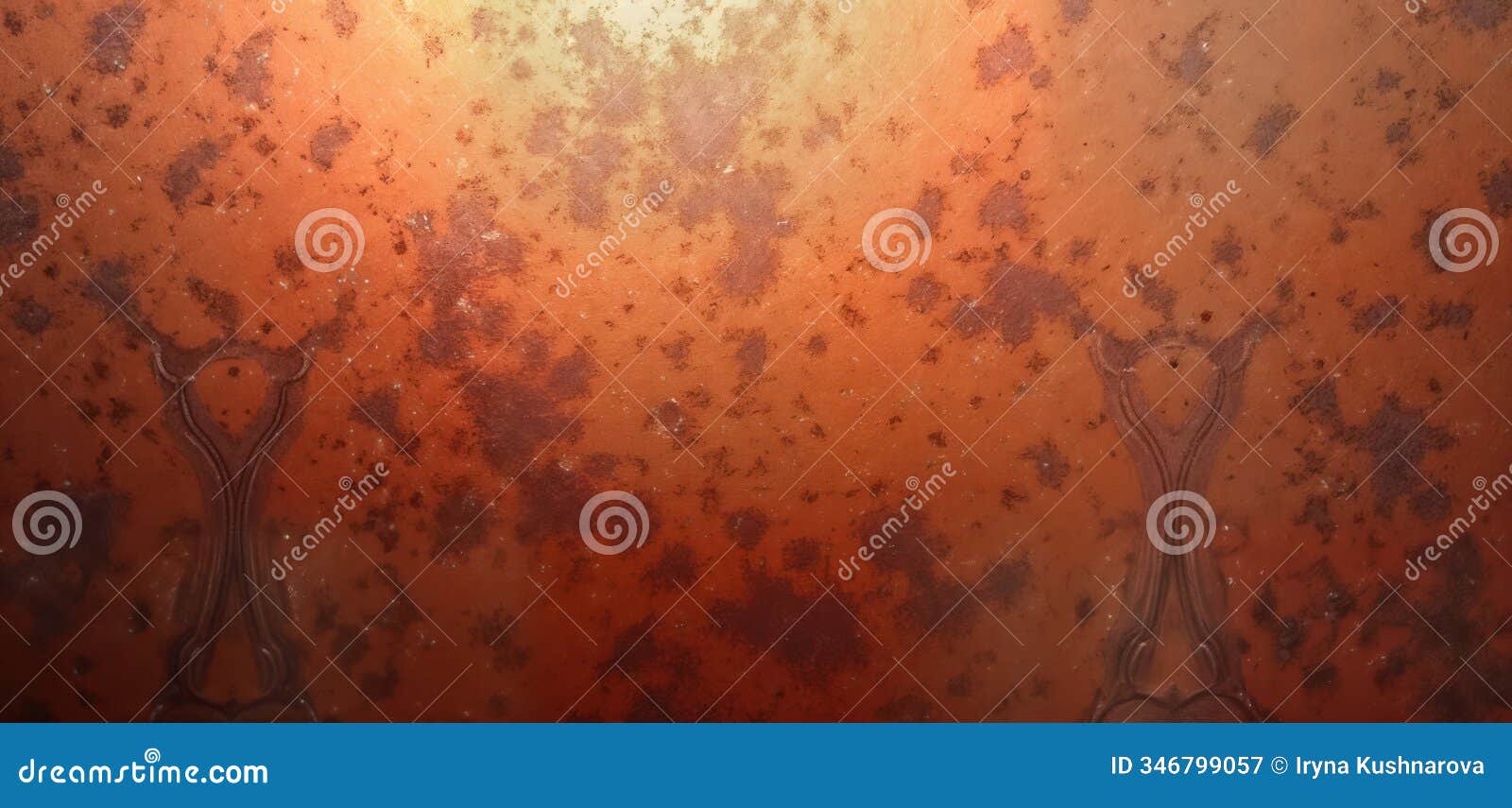 Copper Texture Closeup Background. Abstract Patterns, Rust Spots Form ...