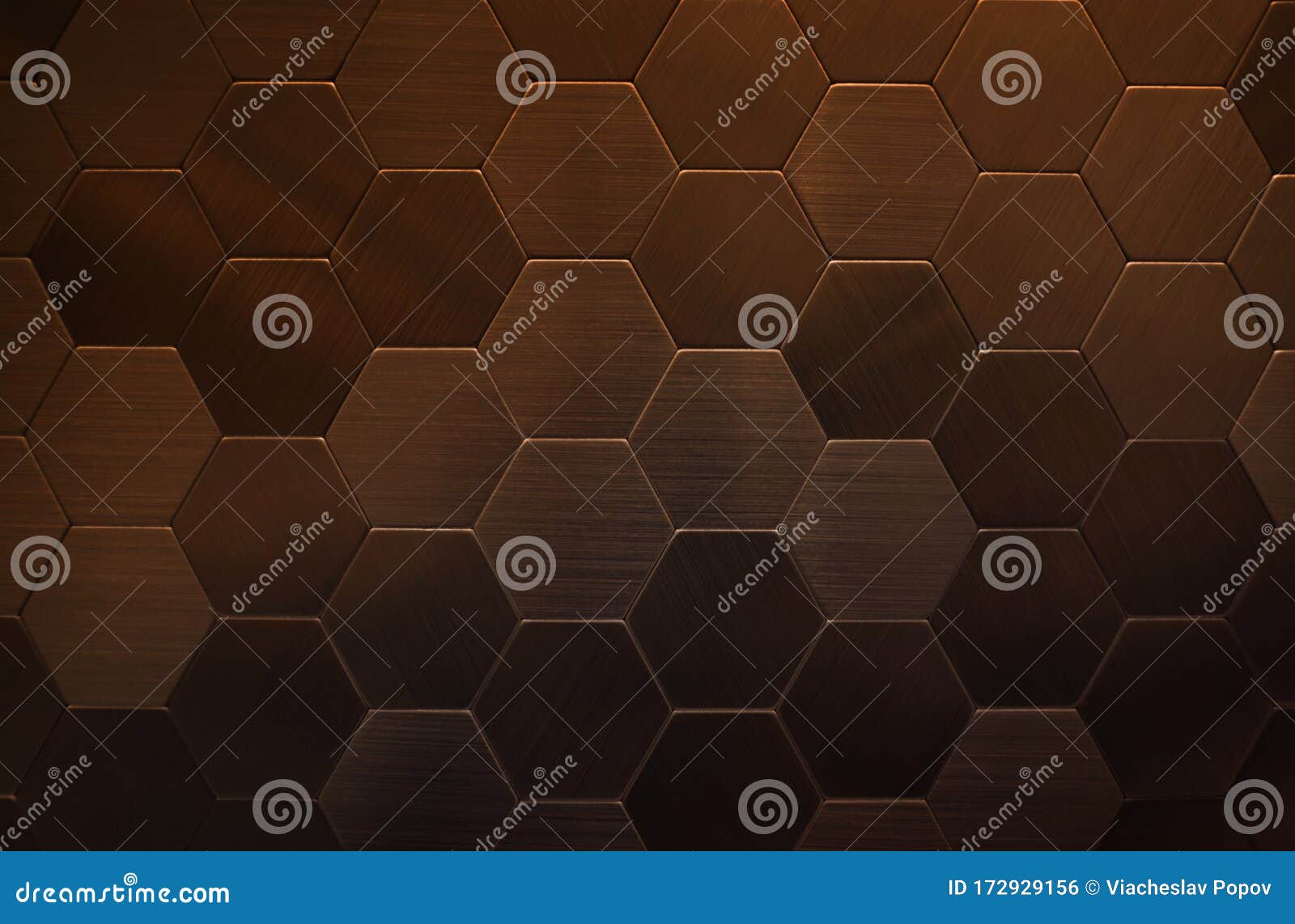 Copper Tiles Texture Hexagon Stock Photo - Image of background, tiles ...