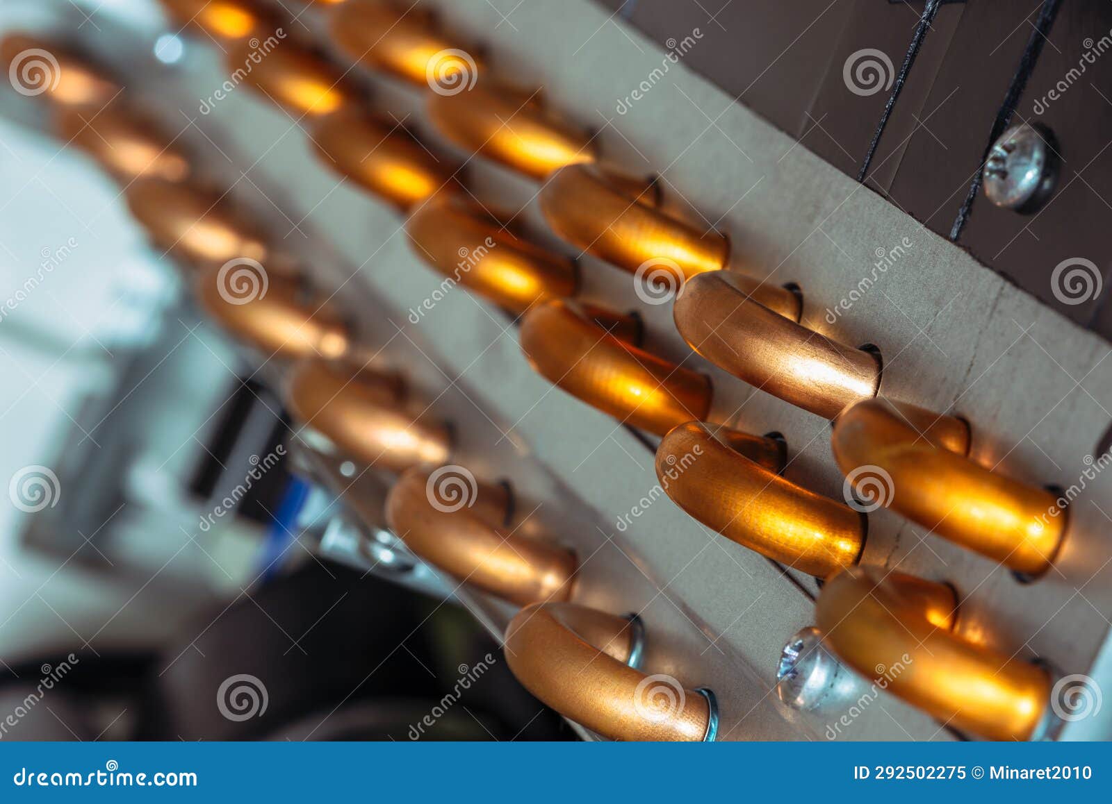 Copper Tube in Air Conditioning Installation Stock Image - Image of ...