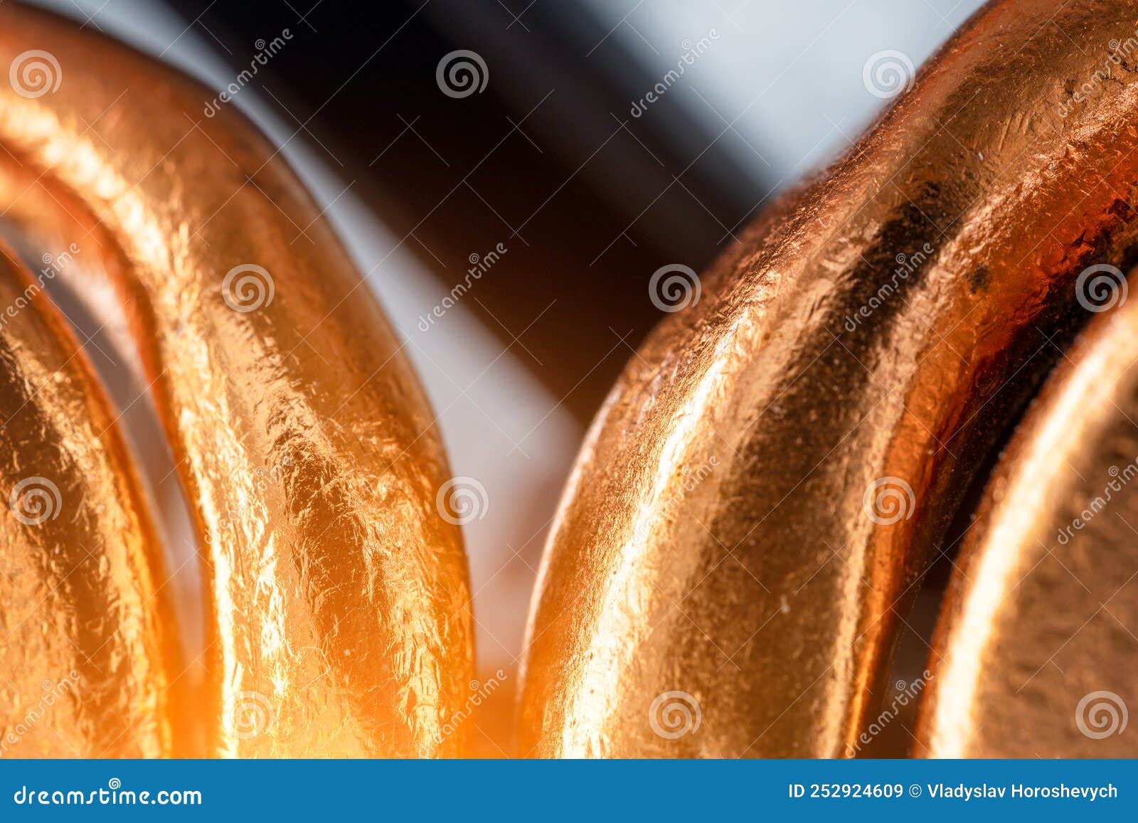 Copper Tubes for Computer Processor Cooling, Close-up Stock Image ...