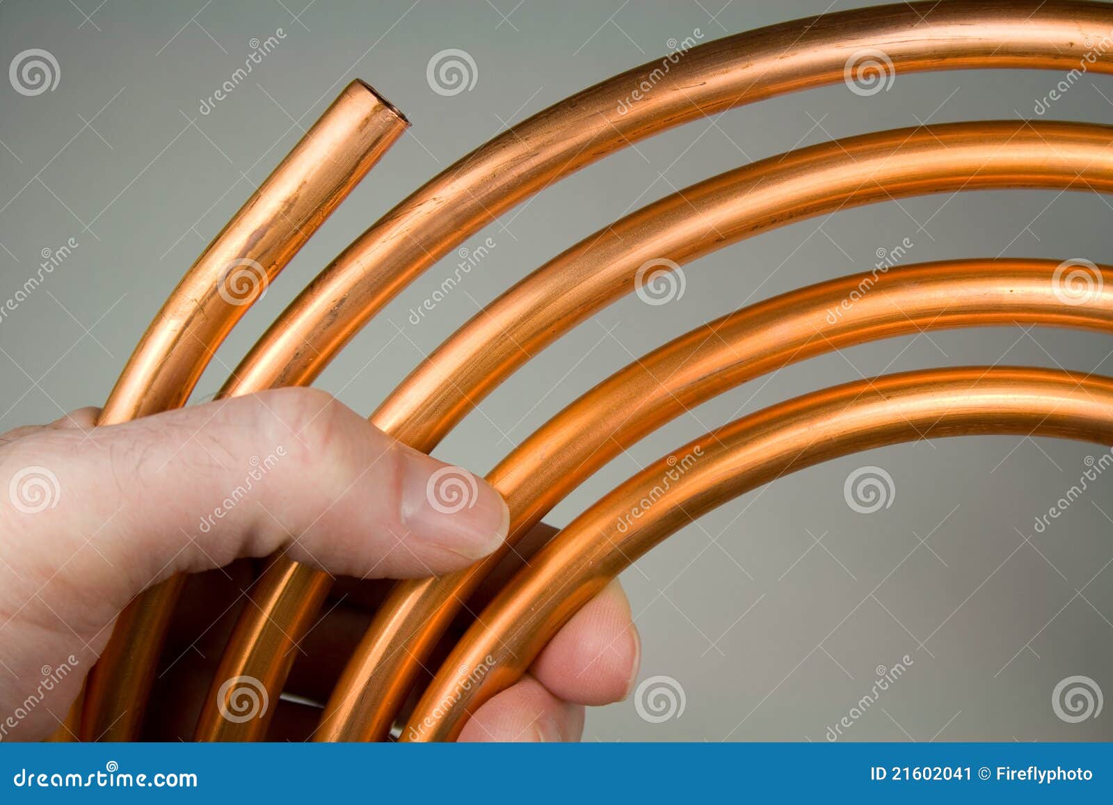 Copper Tubing stock image. Image of holding, water, installing - 21602041