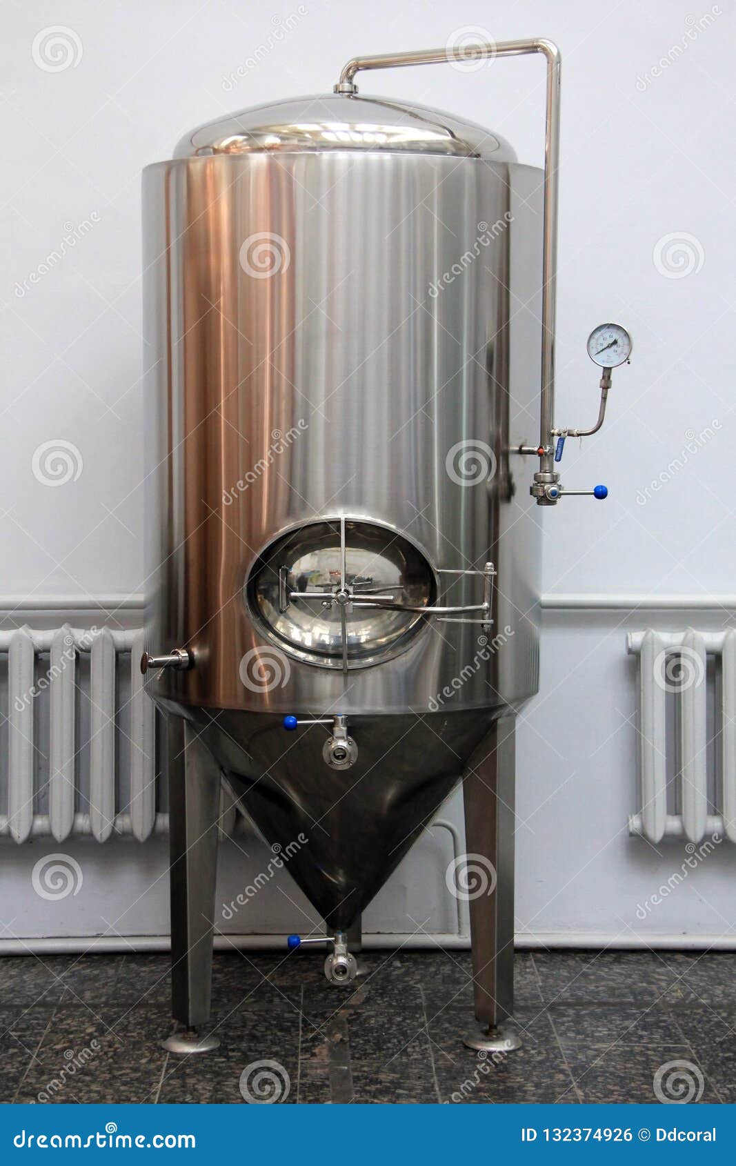 Copper Tun for Brewing at Brewery Stock Photo - Image of brewage ...