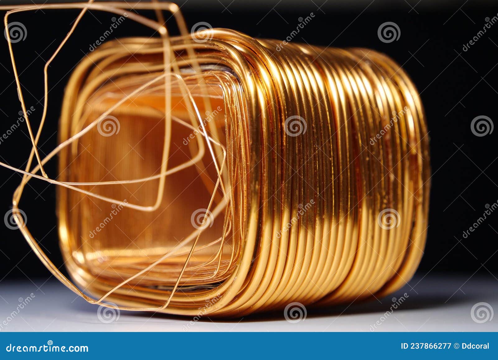 Copper Winding Of The Step-down Single-phase Transformer Royalty-Free ...