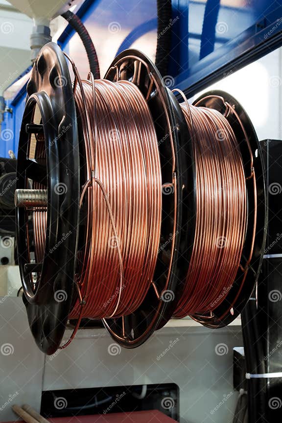 Copper wire stock photo. Image of brown, brass, industrial - 12645534