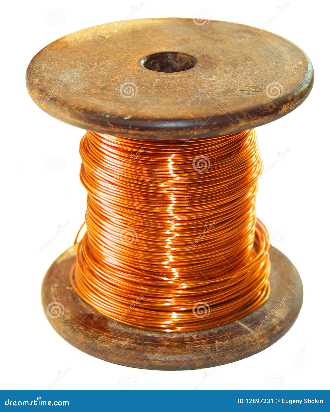 Copper wire stock image. Image of wired, skein, communication - 12897231