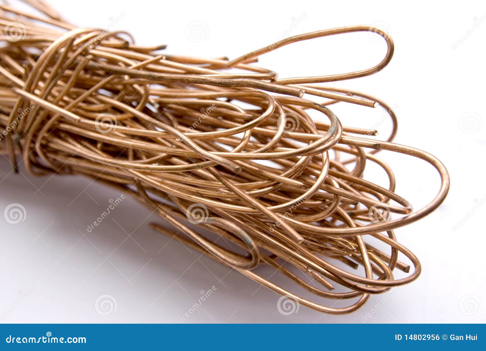 Copper Wire On Spool, Isolated On White Backgrounds, With Clipping ...