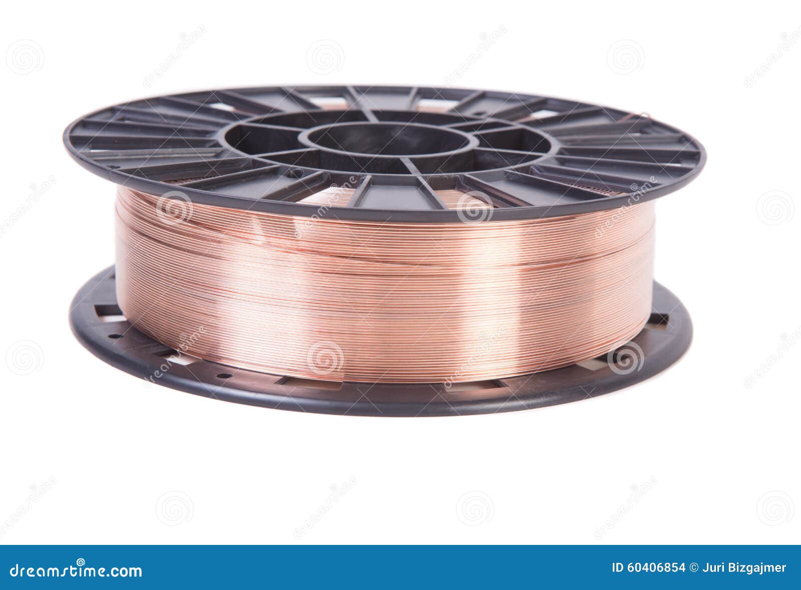 Copper Wire on a Black Coil Stock Photo - Image of metal, copper: 60406854