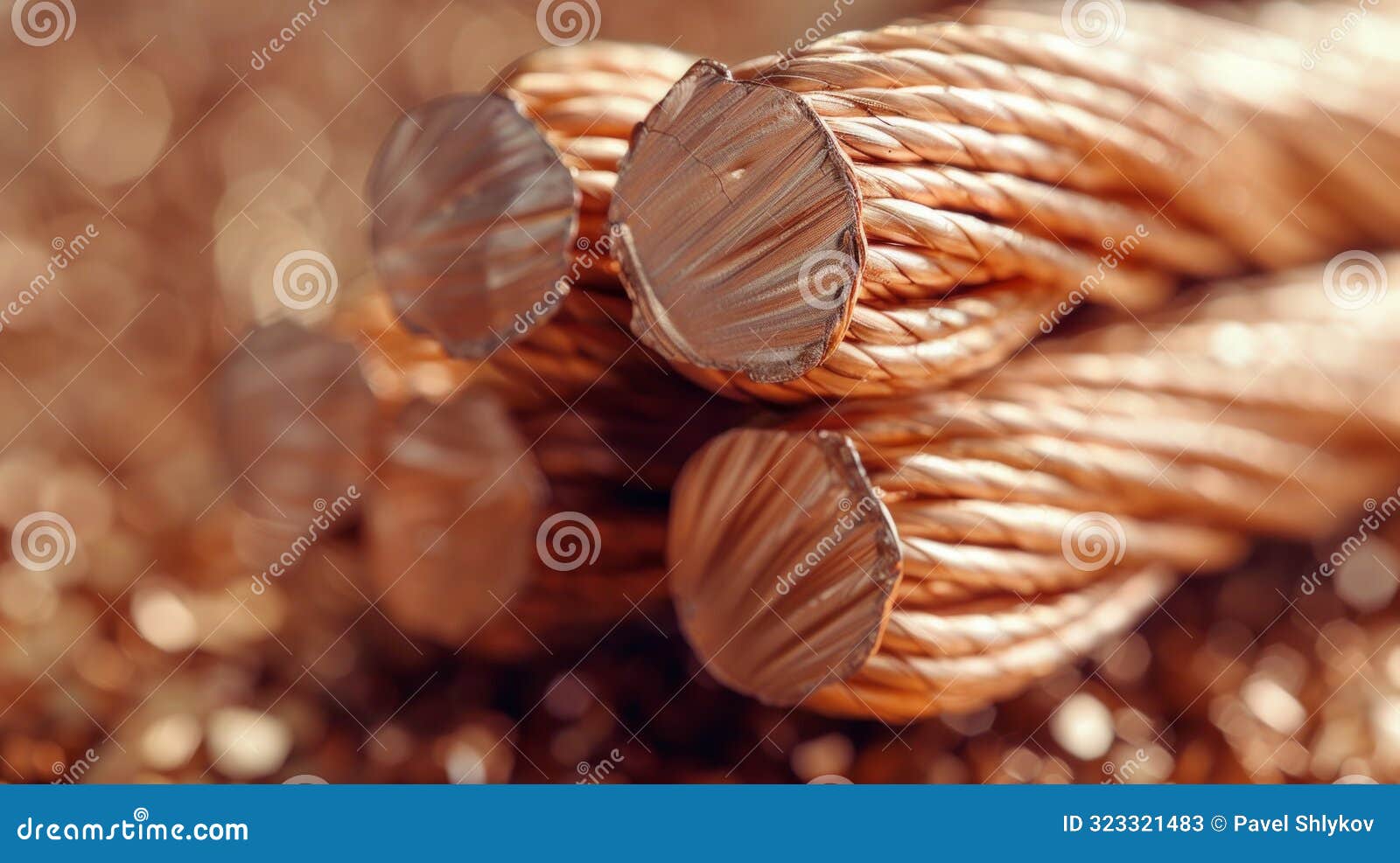 Copper Wire Cable, Raw Material Energy Industry Stock Image - Image of ...