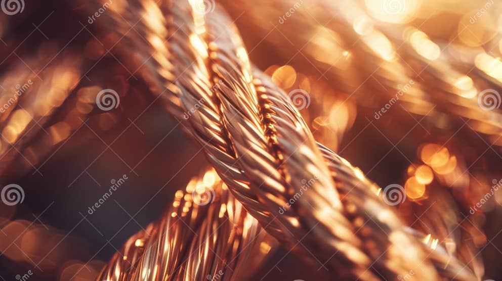 Copper Wire Cable, Raw Material Energy Industry Stock Photo - Image of ...