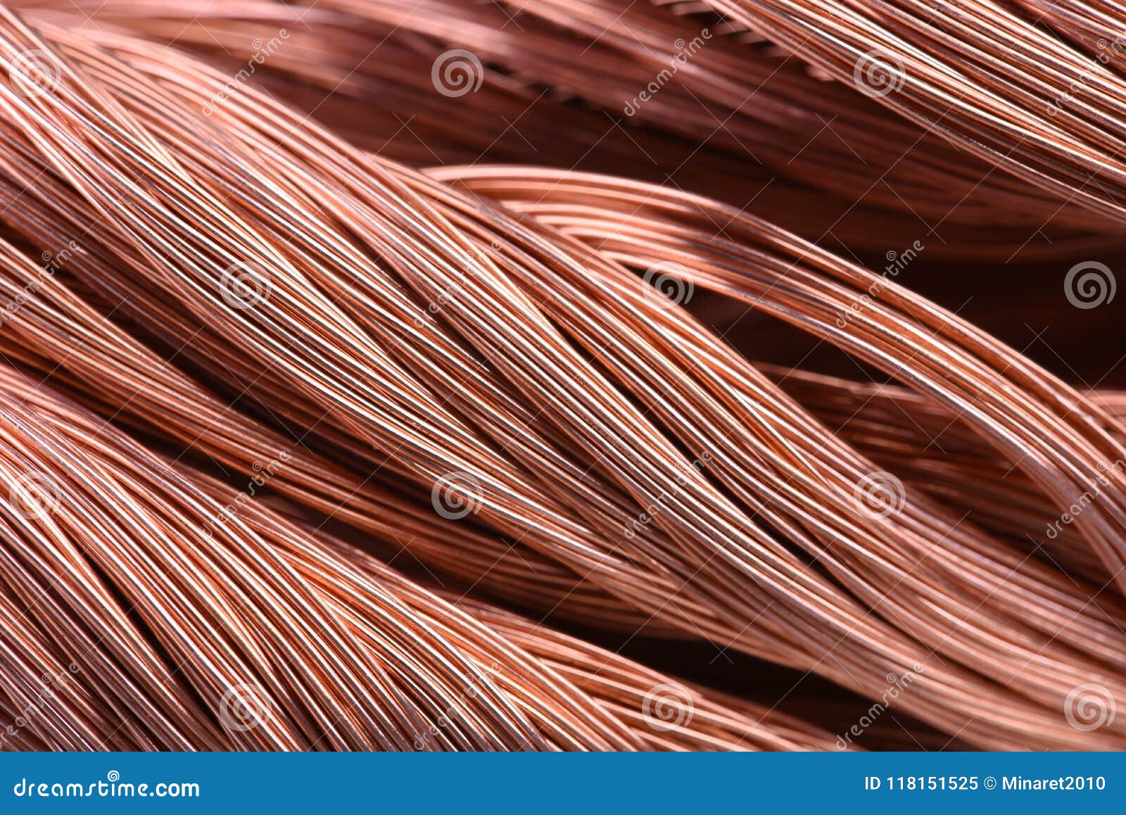 Copper wire closeup stock image. Image of expensive - 118151525