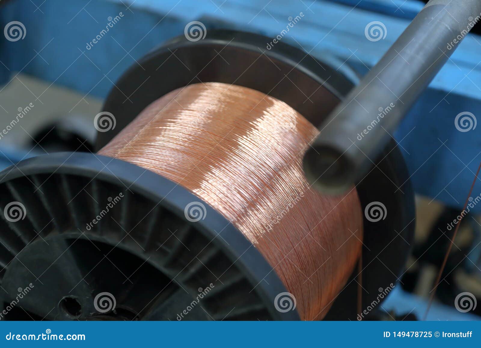 Copper wire coils stock image. Image of roll, industrial - 149478725