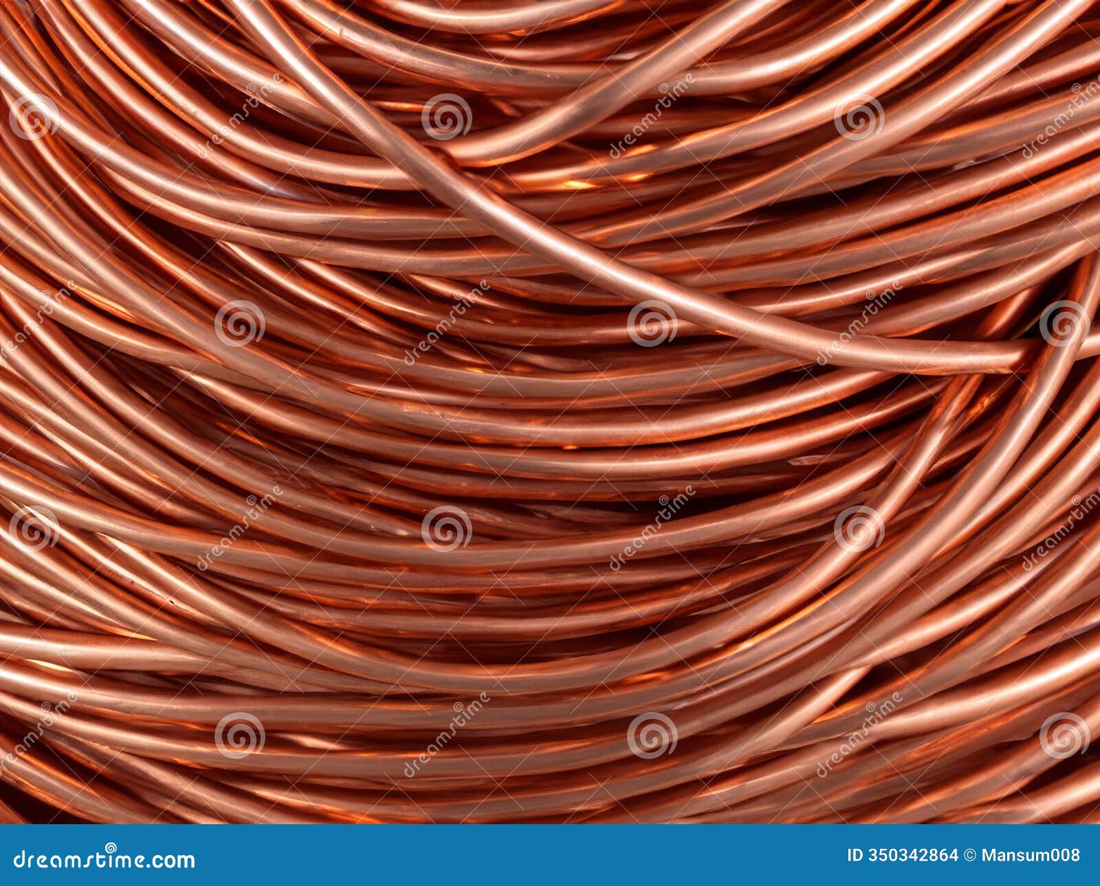 Copper Wire for Computer Cable Close Up Stock Photo - Image of material ...