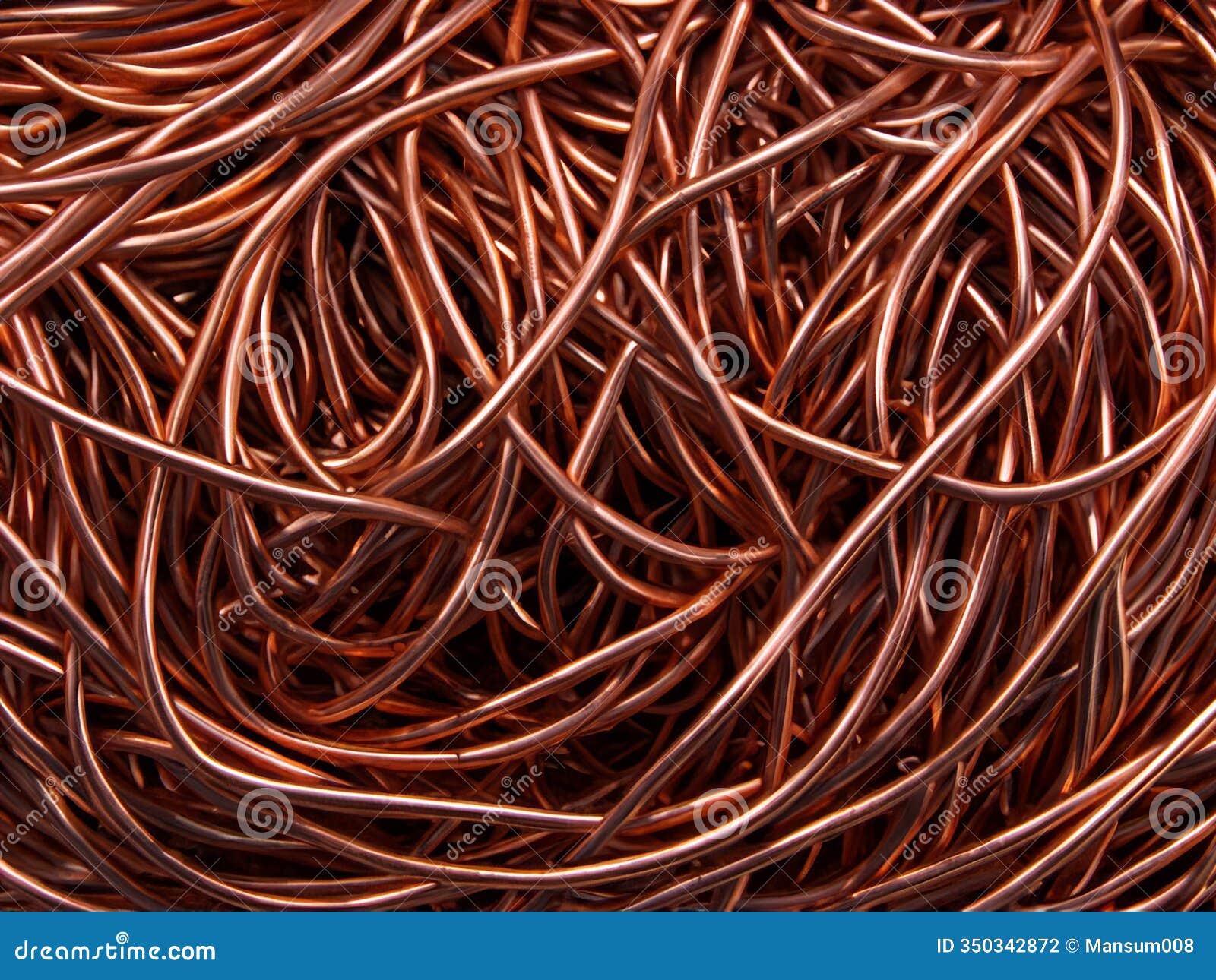 Copper Wire for Computer Cable Close Up Stock Photo - Image of ...