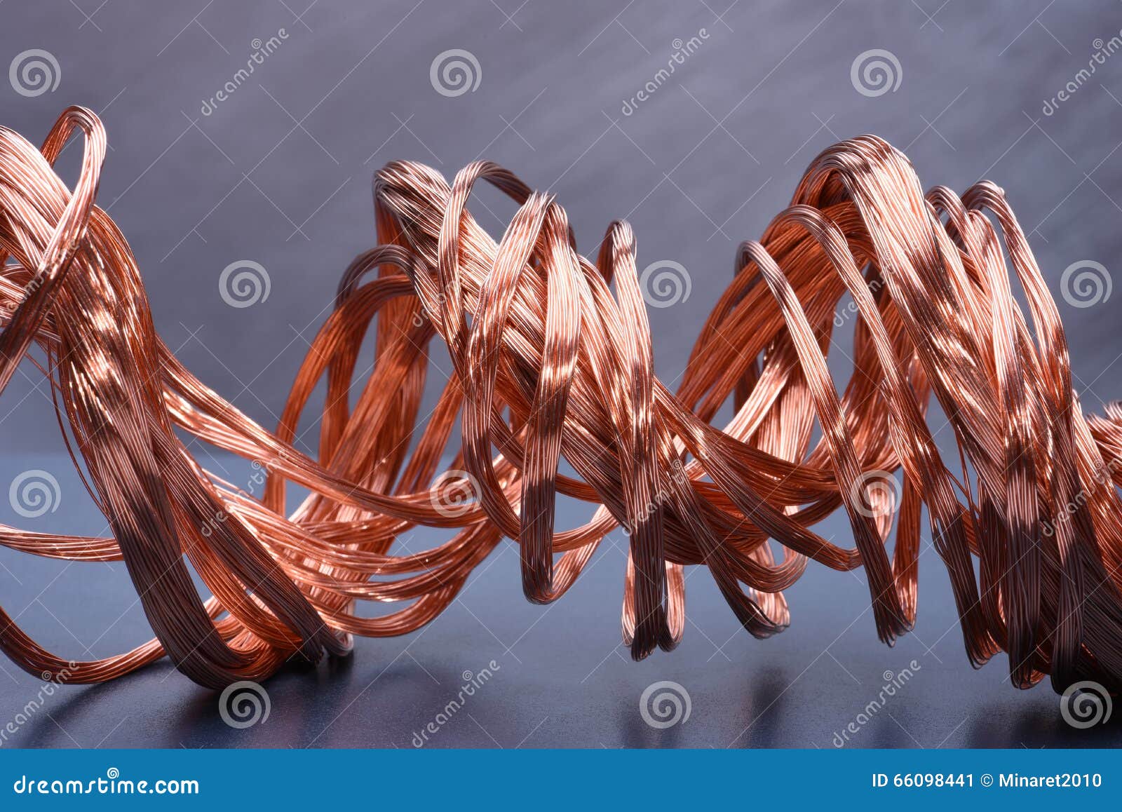Copper Wire Concept of Industry Development Stock Image - Image of ...