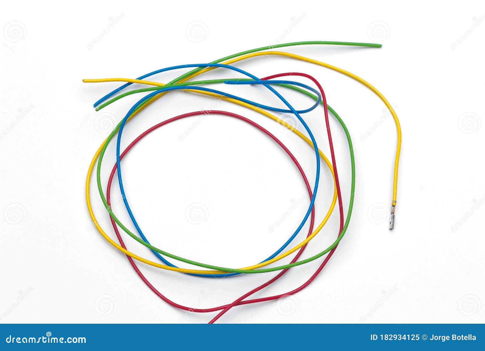 Copper Wire, Conductor of Electricity Stock Image - Image of material ...