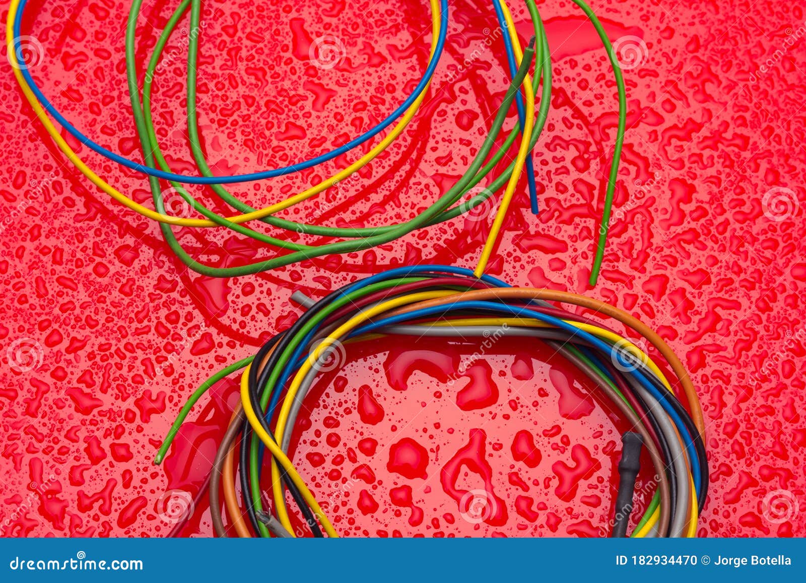 Copper Wire, Conductor of Electricity Stock Photo - Image of hair ...