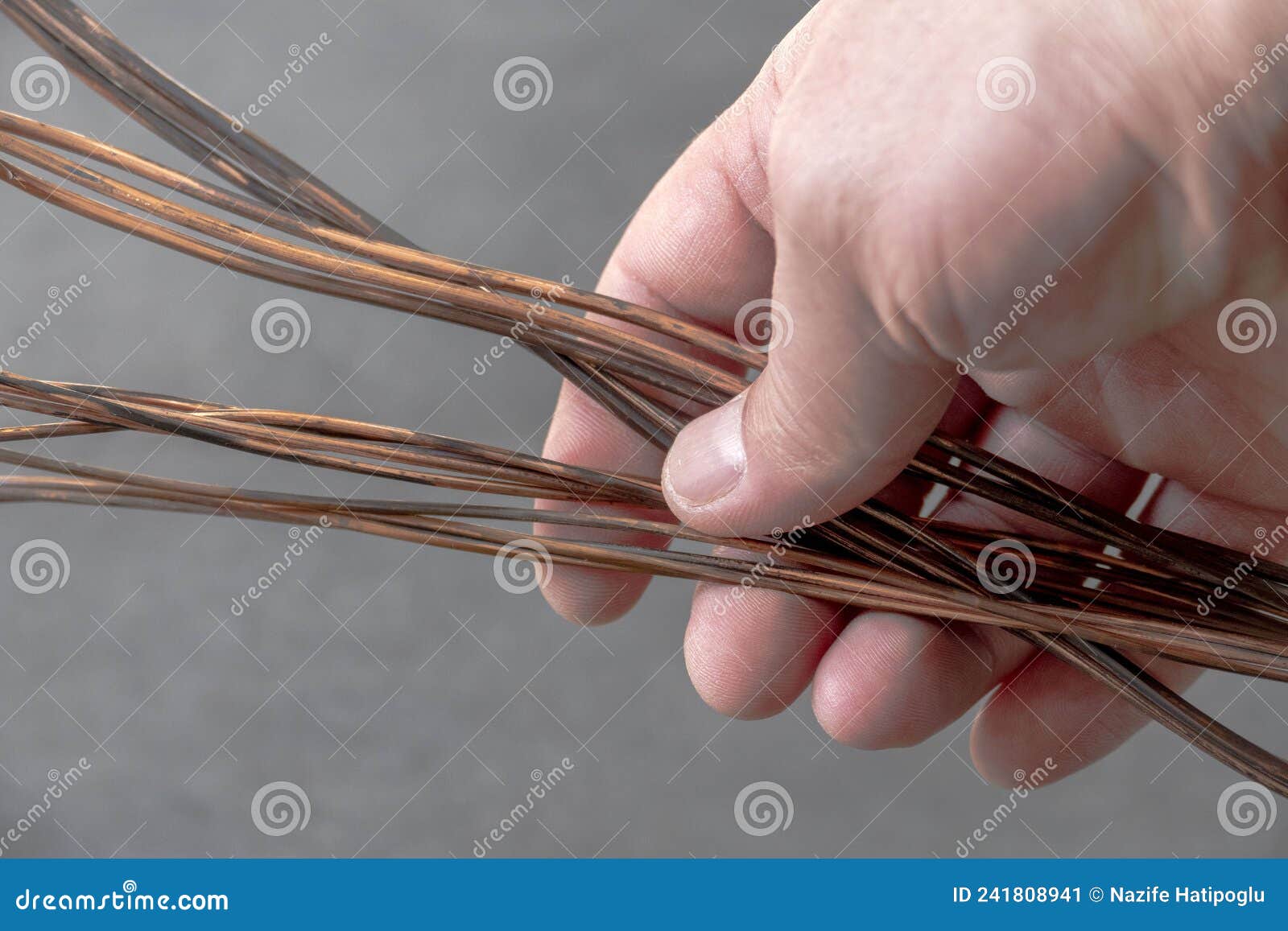 Copper Wire Inside Electrical Wiring-an Electrician Has Copper Wire in ...